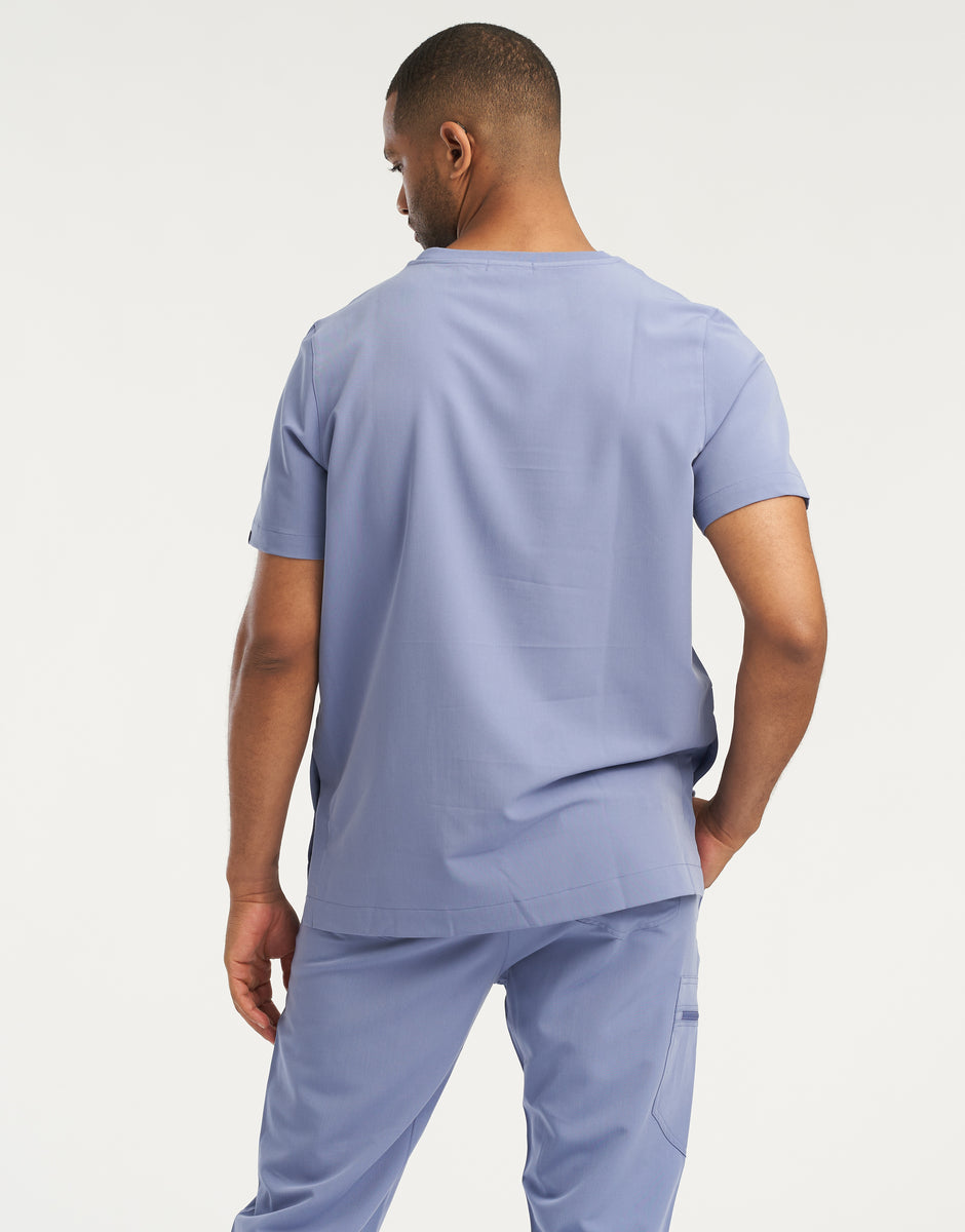 Essential Crewneck Scrub Top - Cocoa (MEN) – Airmed Scrubs