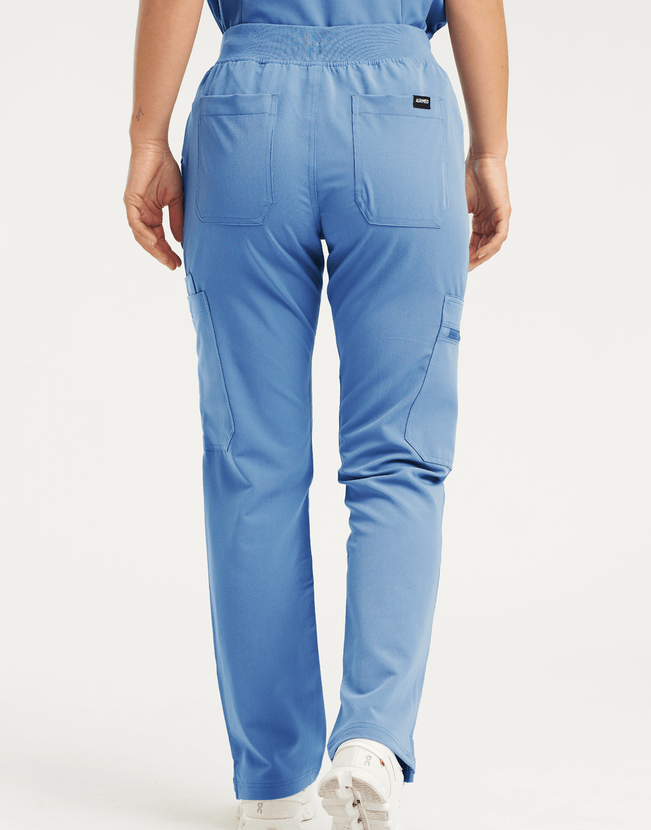 Essential Multi-Pocket Scrub Pants Ceil Blue – Airmed Scrubs