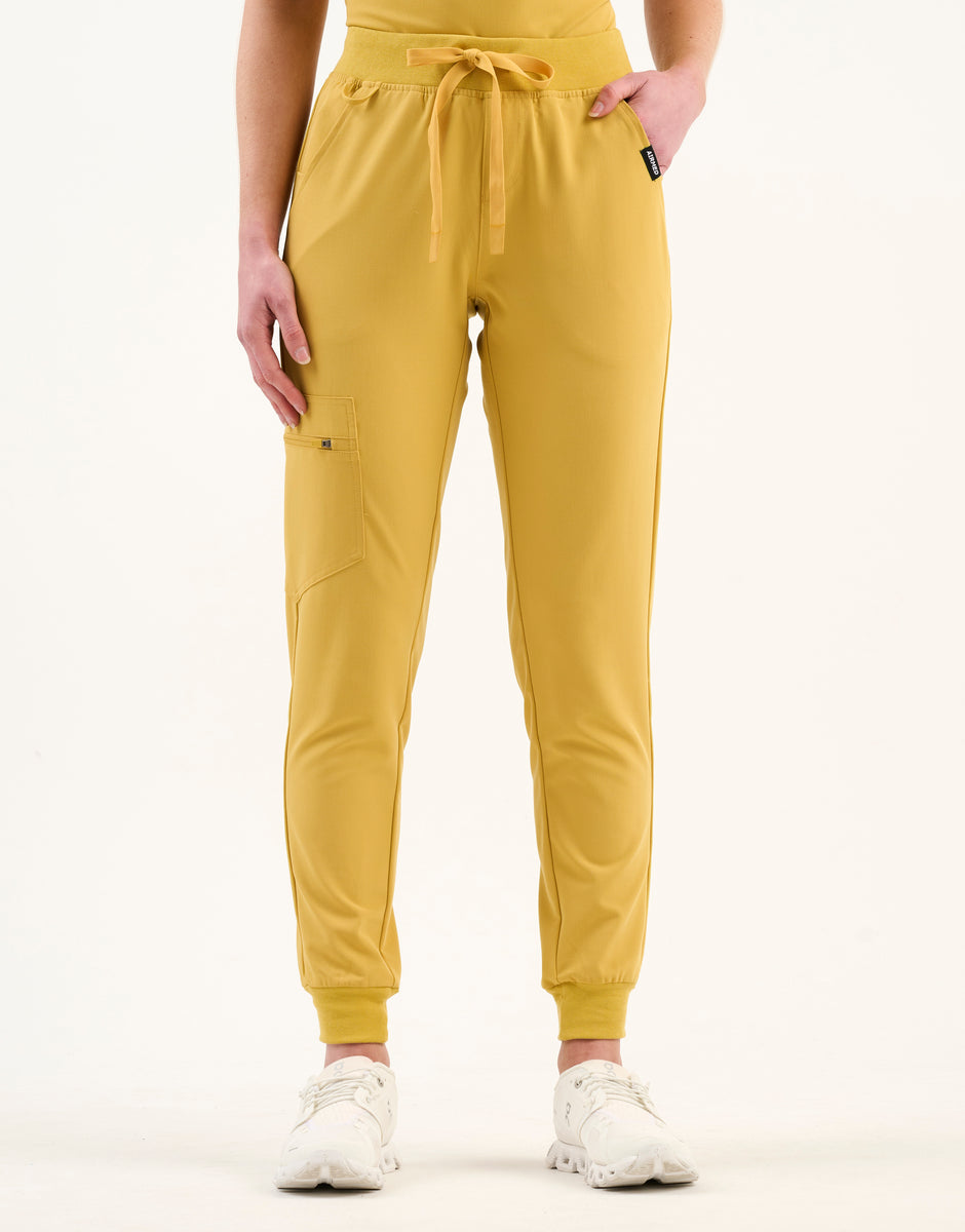 Essential Everyday Yellow Jogger Scrub Pants – Airmed Scrubs