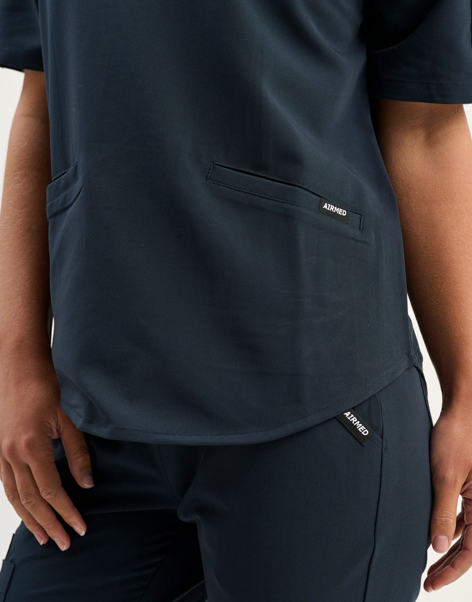 Aspire V Neck Scrub Top - Midnight Navy – Airmed Scrubs