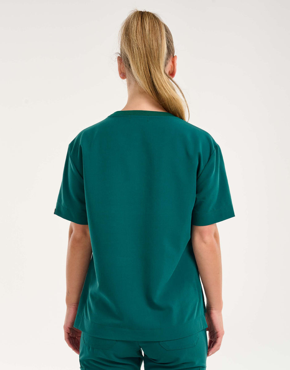 Essential Everyday Green Crew Neck Scrub Top – Airmed Scrubs