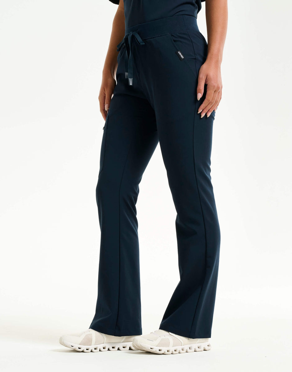 Essential Flare Scrub Pants - Midnight Navy – Airmed Scrubs