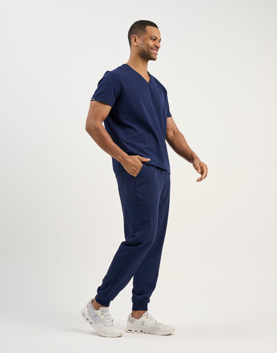 Aspire V Neck Scrub Top - True Navy – Airmed Scrubs