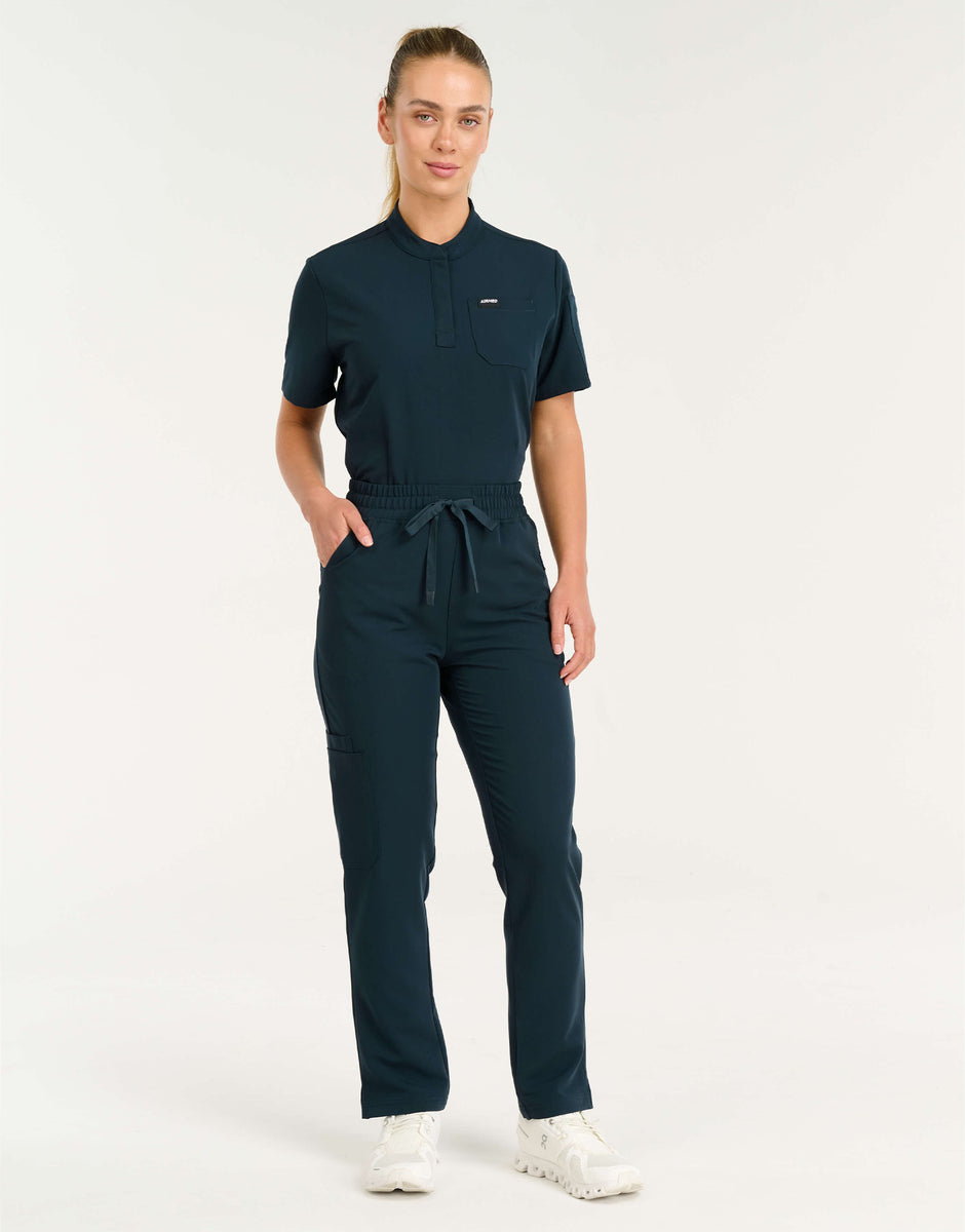 Aspire Straight Leg Scrub Pants - Midnight Navy – Airmed Scrubs