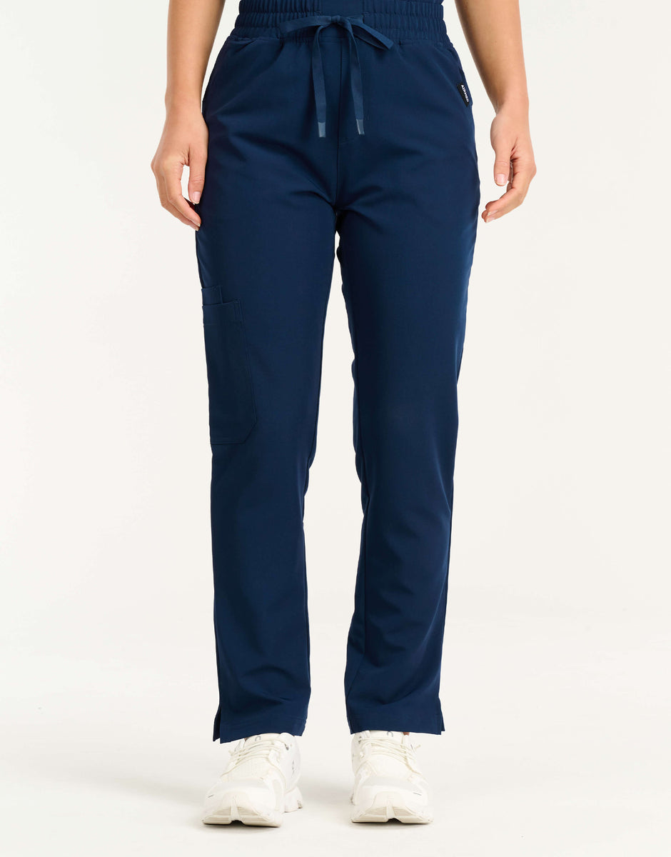 Aspire Straight Leg Scrub Pants - True Navy – Airmed Scrubs