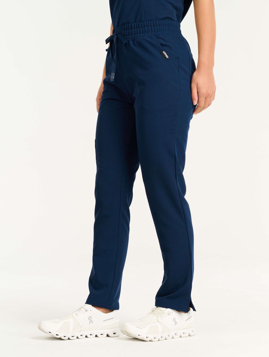Aspire Straight Leg Scrub Pants - True Navy – Airmed Scrubs