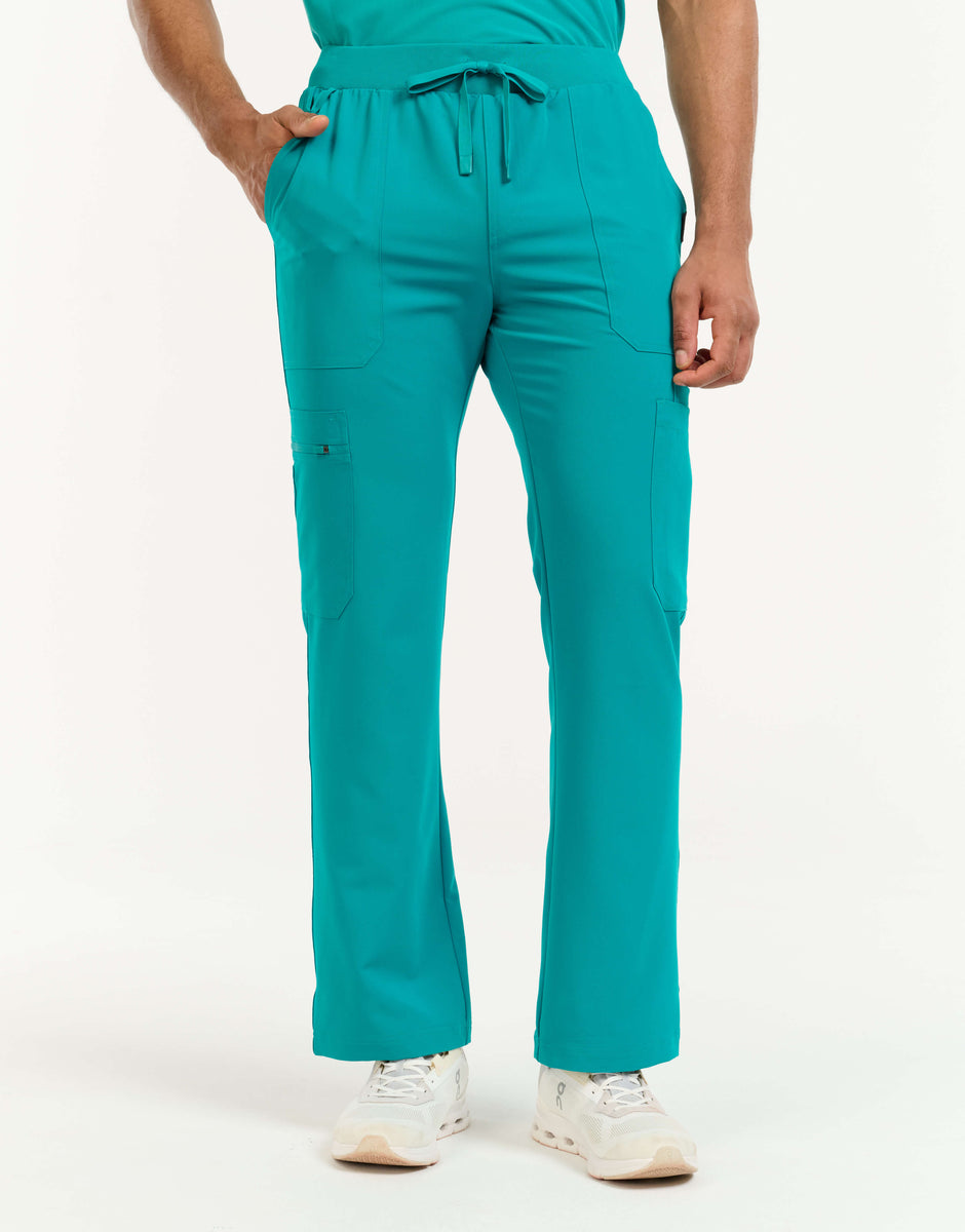 Essential Everyday Multi-Pocket Scrub Pants - Sydney Teal – Airmed Scrubs