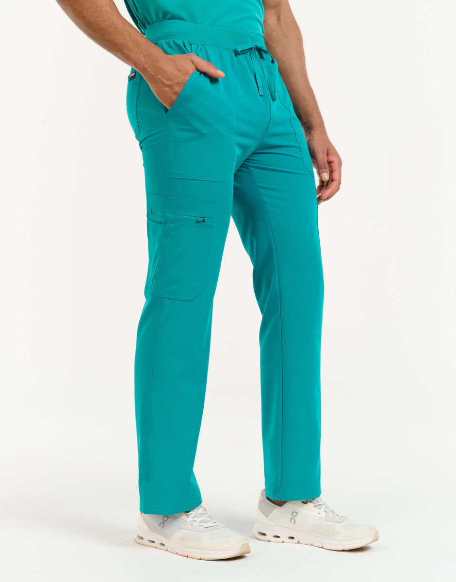 Essential Everyday Multi-Pocket Scrub Pants - Sydney Teal – Airmed Scrubs