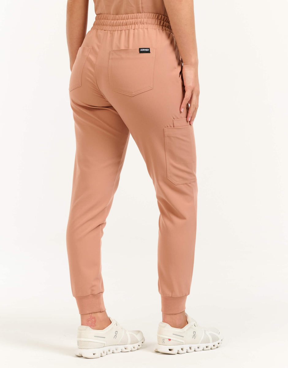 Aspire Jogger Scrub Pants in Canyon Clay | Airmed Scrubs