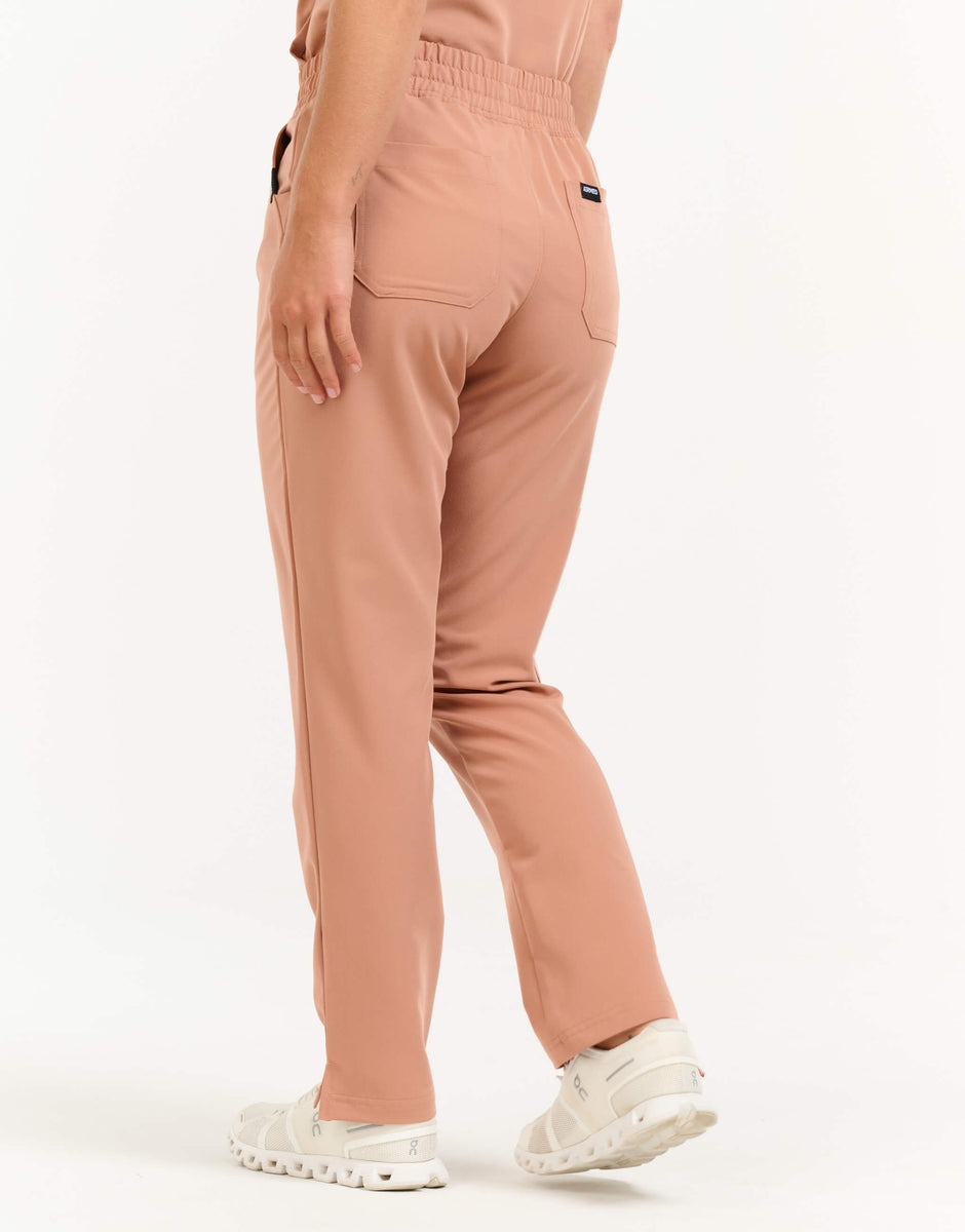 Aspire Straight Leg Scrub Pants in Canyon Clay | Airmed Scrubs