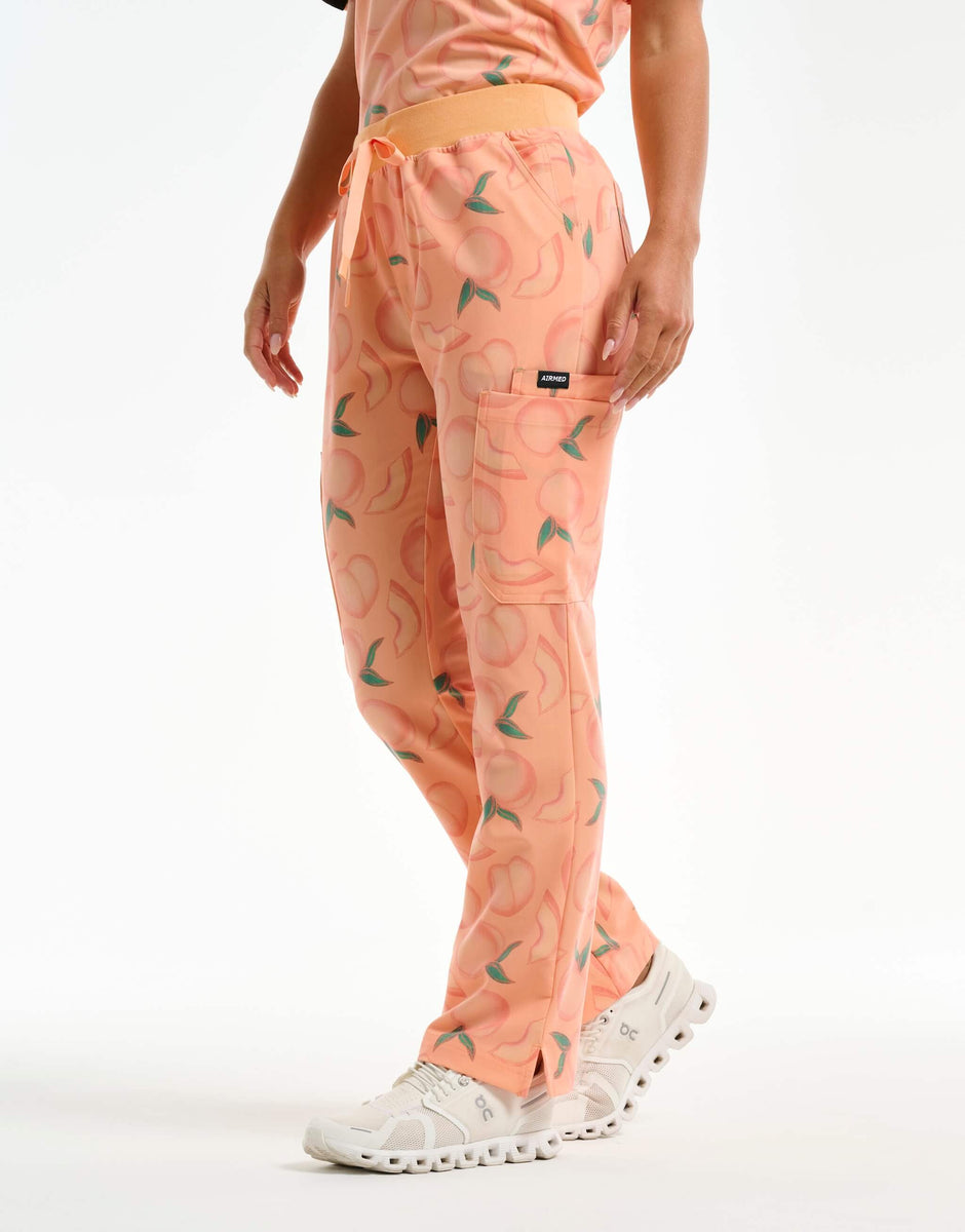Essential Multi-Pocket Scrub Pants - Peach Perfect – Airmed Scrubs